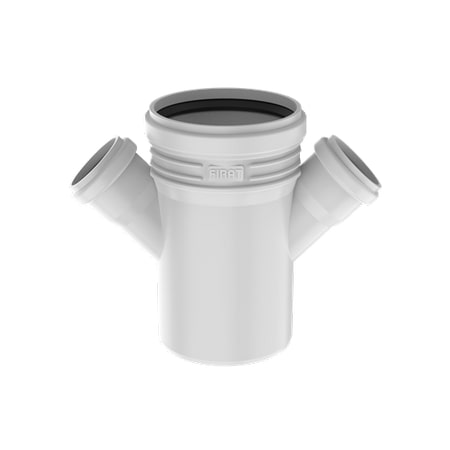 Fırat PVC Çift Çatal 45 Derece 110 x 50 mm